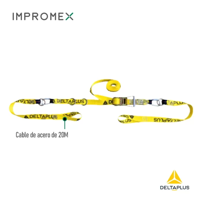 Kit de Trabajo Horizontal con Cinta de 10m; o 20m; Delta Plus - Impromex