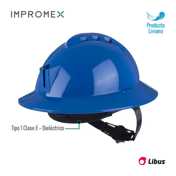 Casco de Seguridad Tipo Safari C/Slot Libus - Impromex